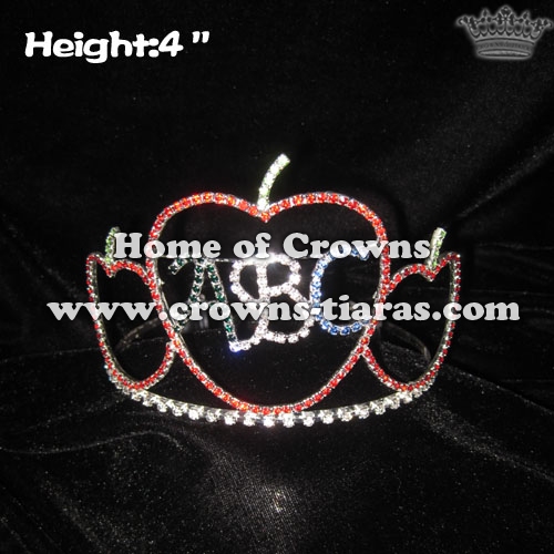 Crystal ABC Apple Crowns---Back to school Pageant Crowns, China Crystal ...
